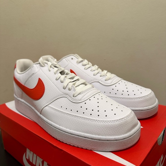 Nike | Shoes | Nib Mens Nike Court Vision Lo Nn Whitepicante Red Dh2987 ...